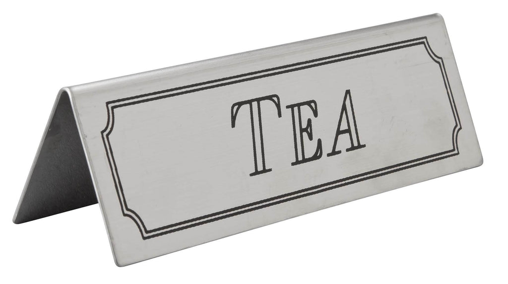 Tea Table Sign Stainless Steel – UKCS Group