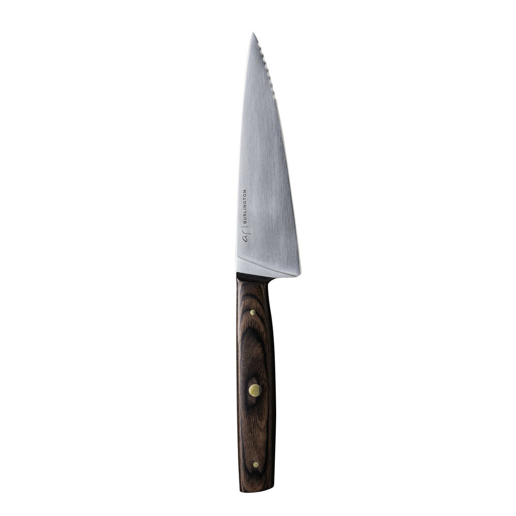 Burlington Steak Knife with Black ABS & Polywood Copper Rivet Handle ...