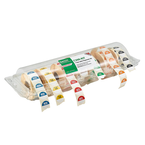 19mm Round Removable Day of the Week Labels | UKCS Group