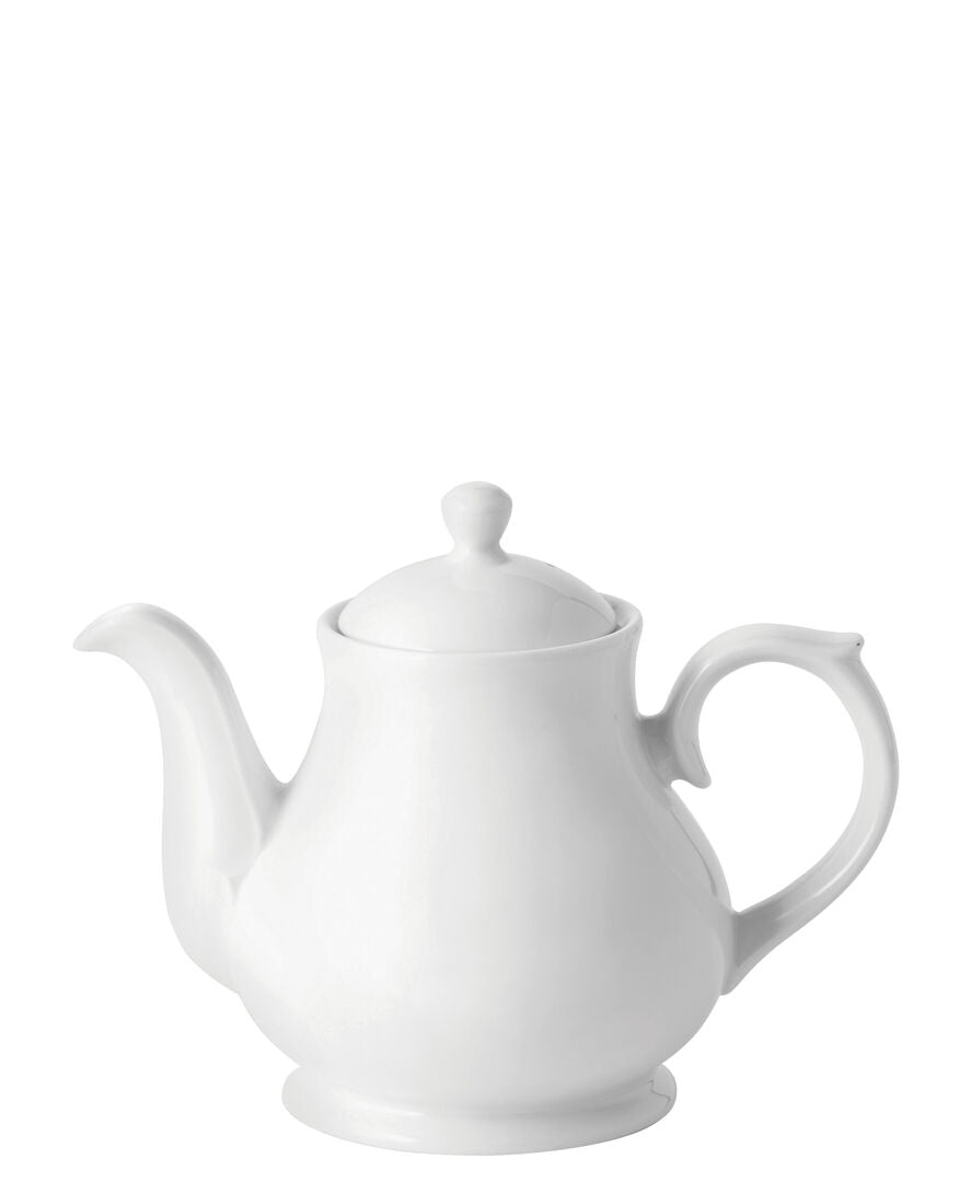 Titan White Porcelain Teapot Set of 6 |Tea & Coffee Serveware – UKCS Group
