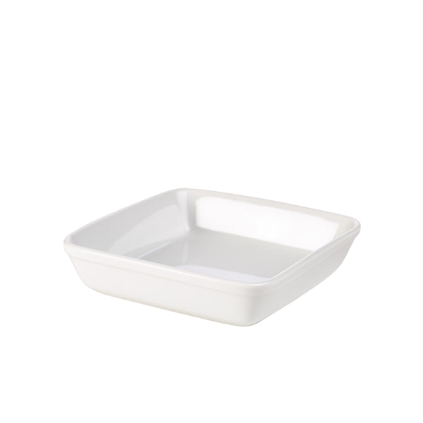 6x White Porcelain Square Roaster for Cooking, Baking, Serving (2.4L ...